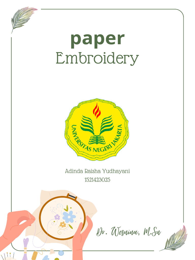 Modul Pembelajaran Seni Bordir | PDF