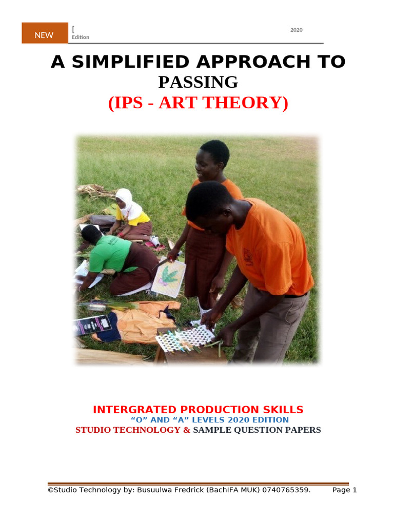 Art Theory Handbook by Busuulwa F.J Final | PDF | Drawing | Color
