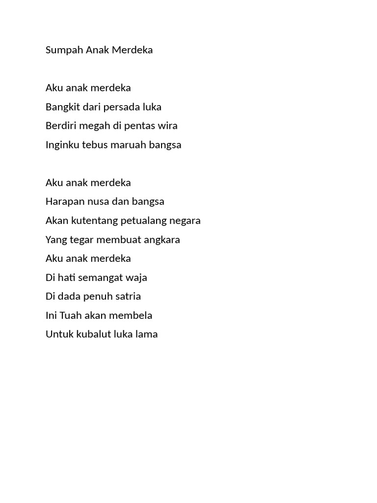 Merdeka Poems | PDF