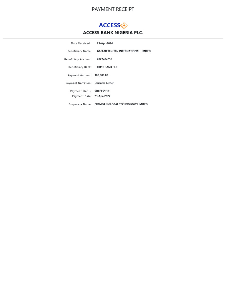 Payment Receipt for GAFFAR TEN-TEN | PDF