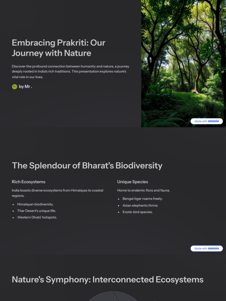 Embracing Prakriti Our Journey With Nature | PDF | Nature | Ecosystem