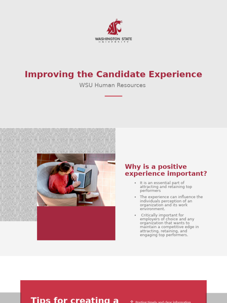 Candidate Experience Presentation | PDF | Social Psychology | Business