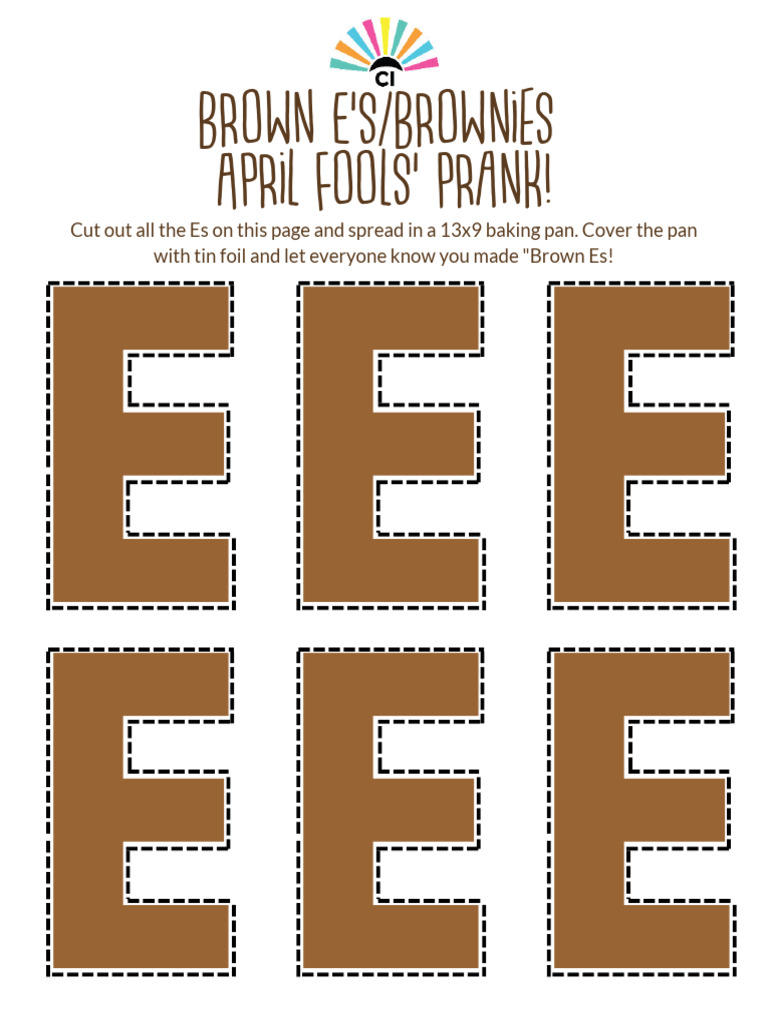 Brown E's April Fools' Prank | PDF