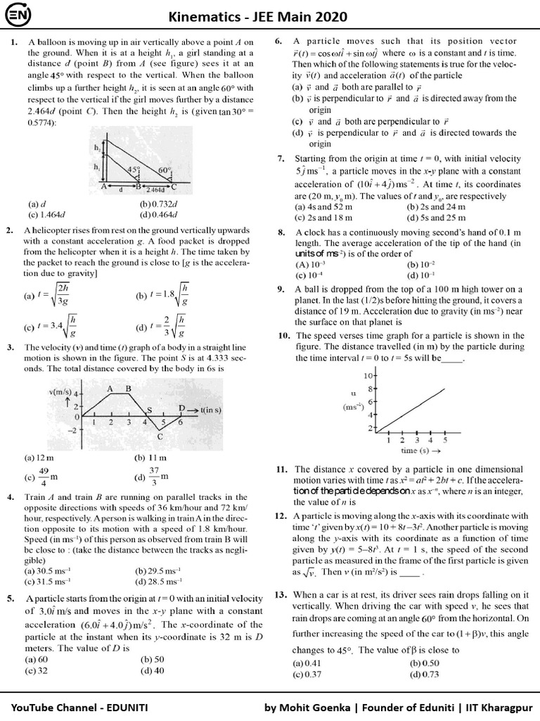 JEE Main PYQs 2020 To 2023 Jan Attempt - 62315613 - 2025 - 06 - 10 - 18 ...