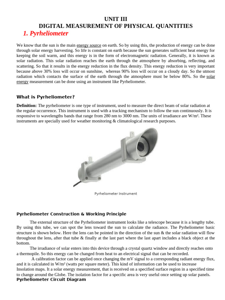 Digital Measurement of Physical Quantities | PDF | Physical Phenomena | Electromagnetic Radiation