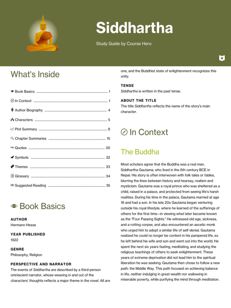 Hermann Hesse's Siddhartha | PDF | Hermann Hesse
