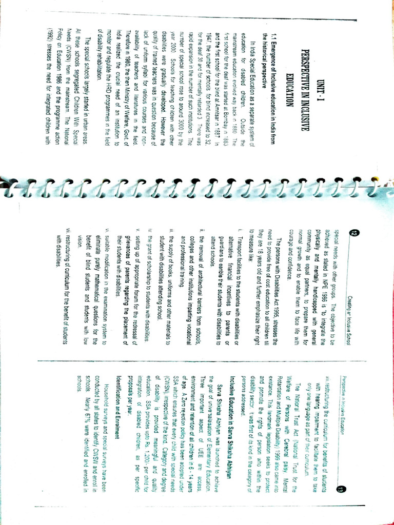 Inclusive 1st Unit | PDF
