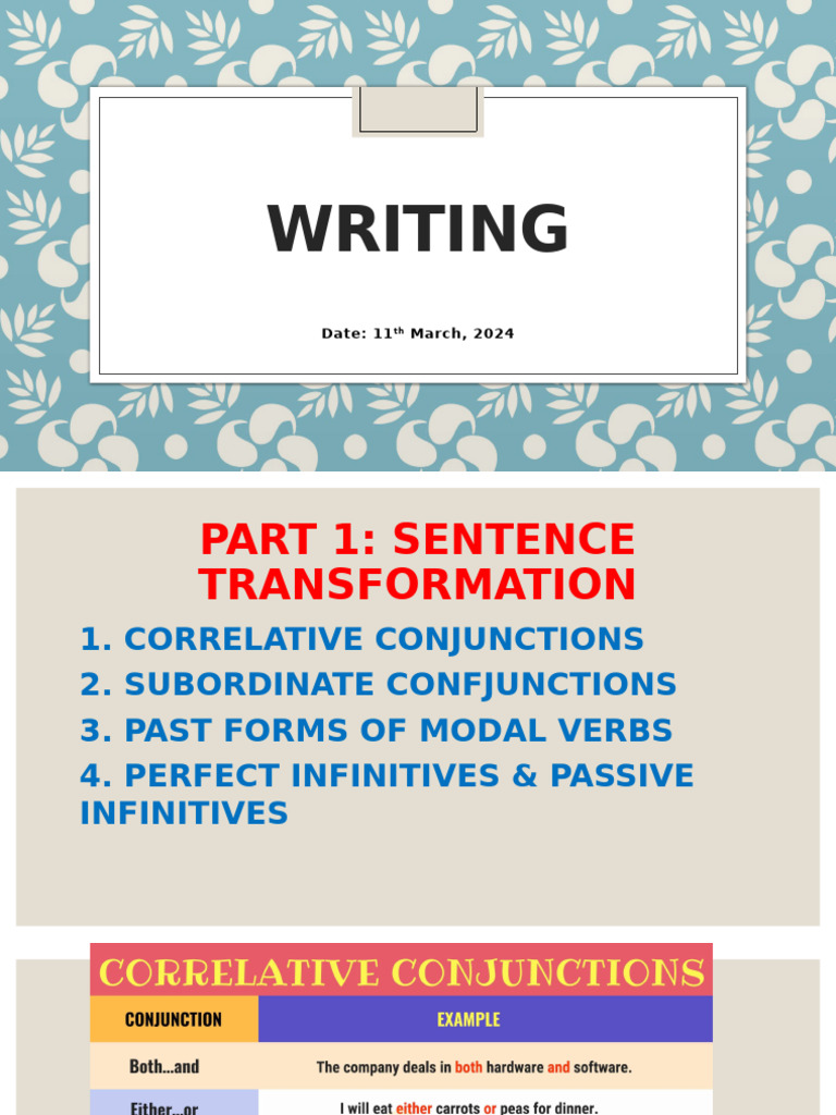 Sentence Transformation and Email Writing Guide | PDF | Résumé ...