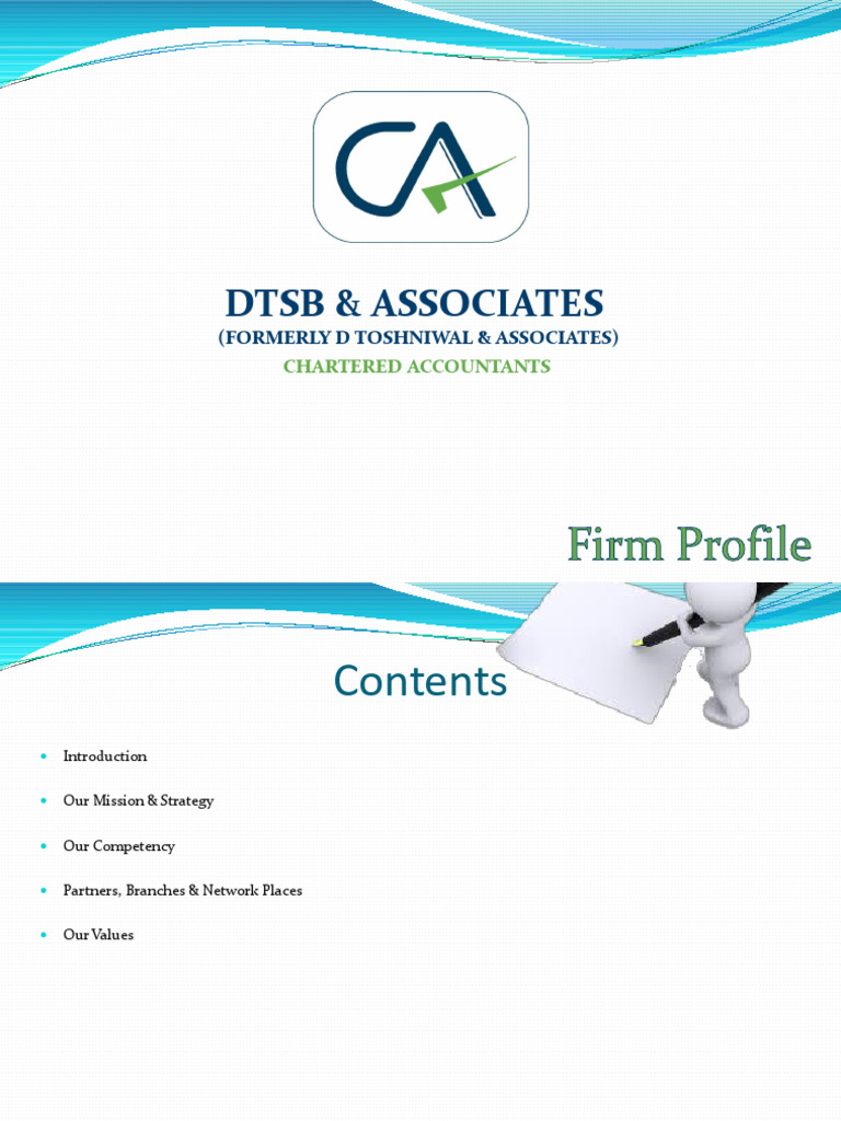 Firm Profile of DTSB & Associates | PDF | Audit | Taxes