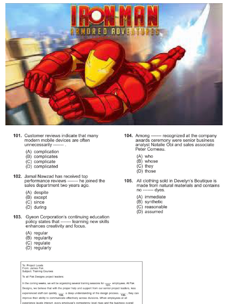 Toeic Reading | PDF