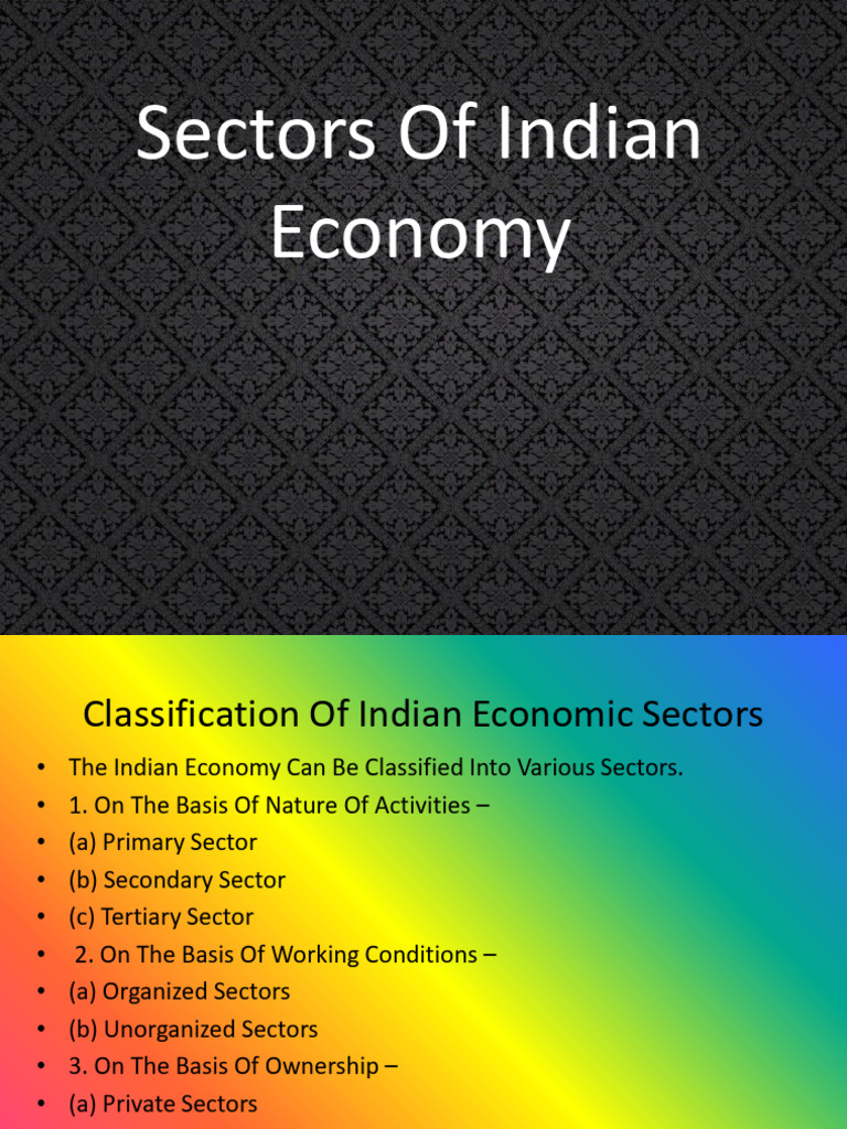 Classification of Indian Economic Sectors | PDF | Employment | Gross ...