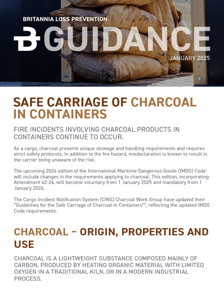 Safe Carriage of Charcoal in Containers 1 | PDF | Dangerous Goods ...