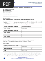 Wced Parent Confirmation Form 2026 | PDF