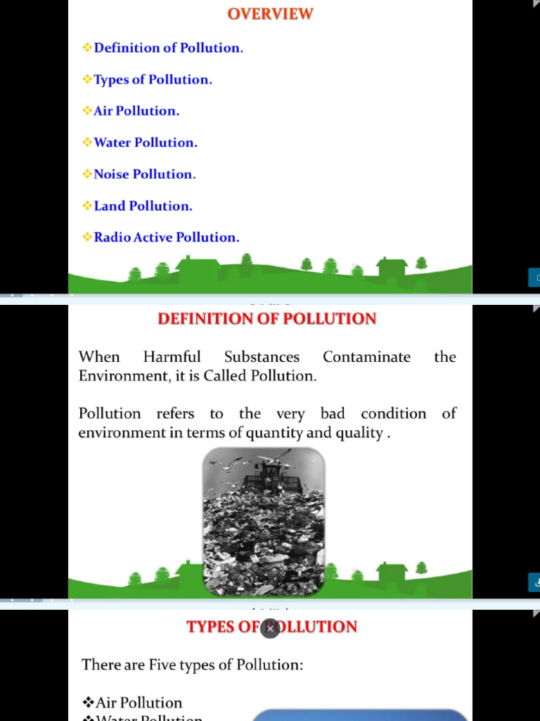 EVS Pollution Notes | PDF