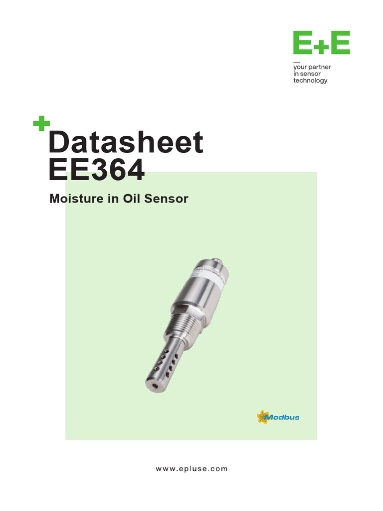 Datasheet EE364 | PDF | Water | Accuracy And Precision