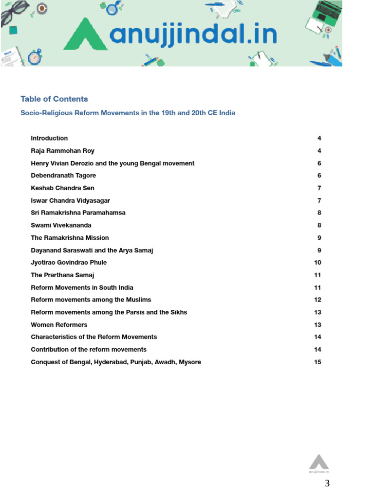 19th-20th Century Indian Reform Movements | PDF | Theosophy | Swami ...