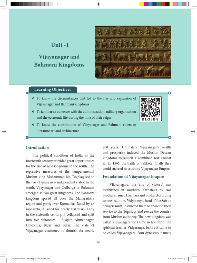 Vijayanagar and Bahmani Kingdom | PDF