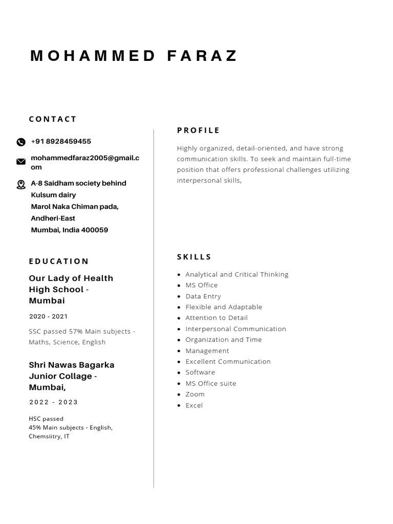 Mohammed's Resume | PDF