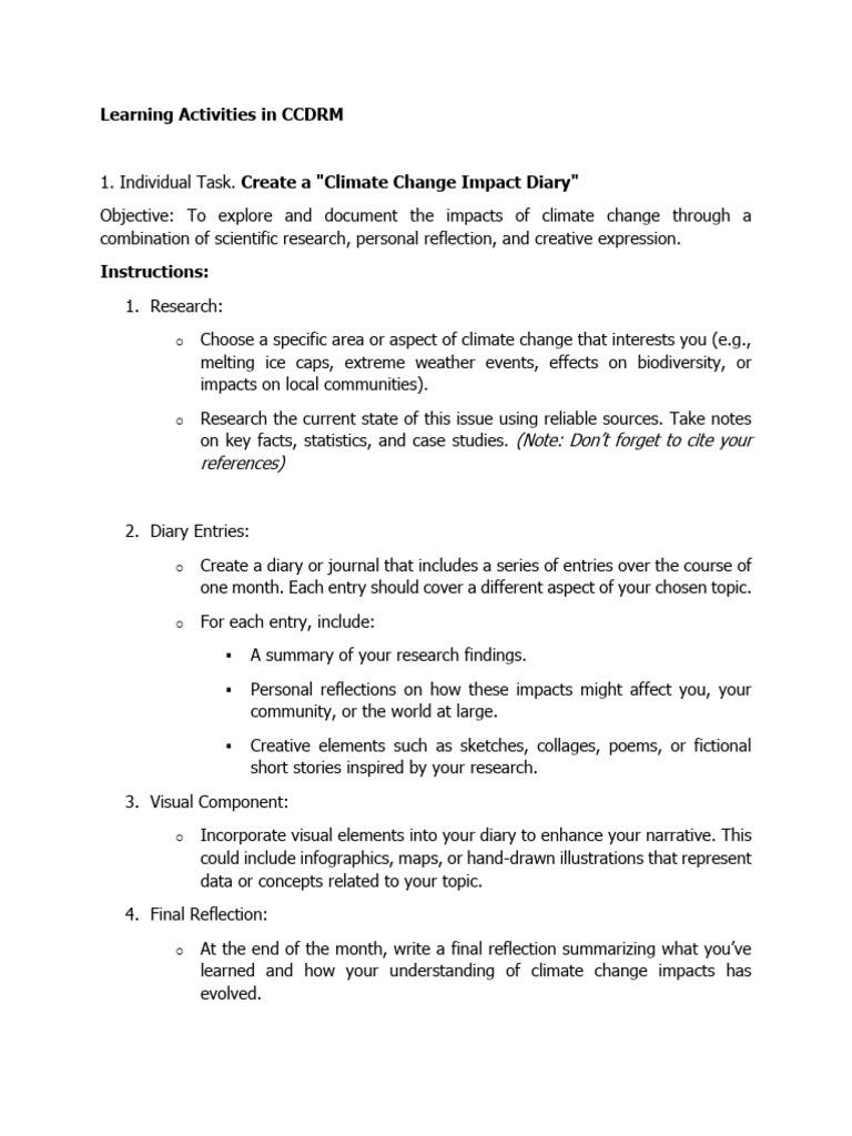 A. Learning Activities in CCDRM | PDF | Human Communication | Learning