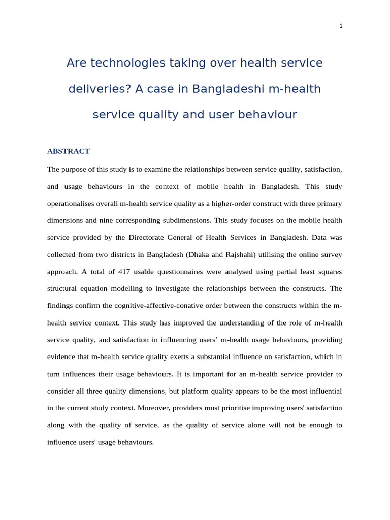 Formatted Journal Article | PDF | Sampling (Statistics) | Health ...