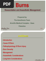 Burn Resuscitation and Anaesthesia Guide | PDF | Burn | Anesthesia