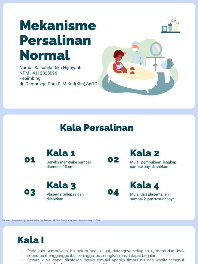 Mekanisme Persalinan Normal - Salsabila Dika Hijrayanti | PDF