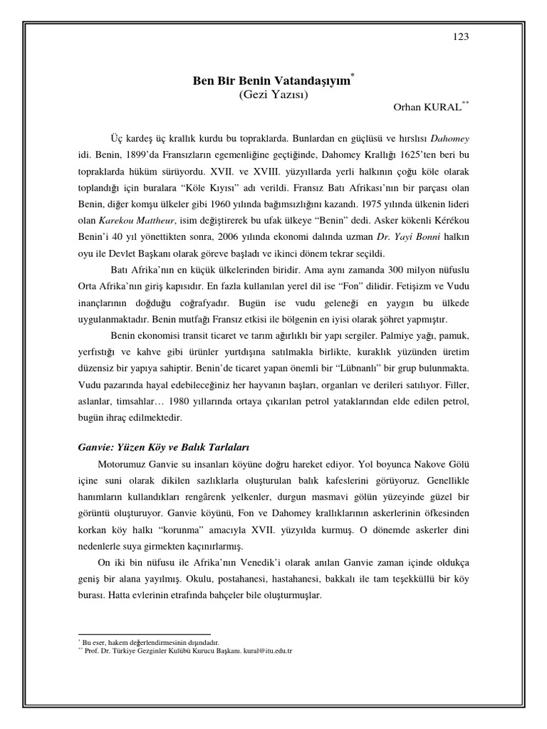Ben Bir Benin Vatanda - y - M (Gezi Yaz - S - ) (#169922) - 149911 | PDF