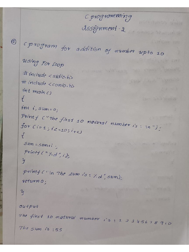 C Programing Assignment 2 | PDF