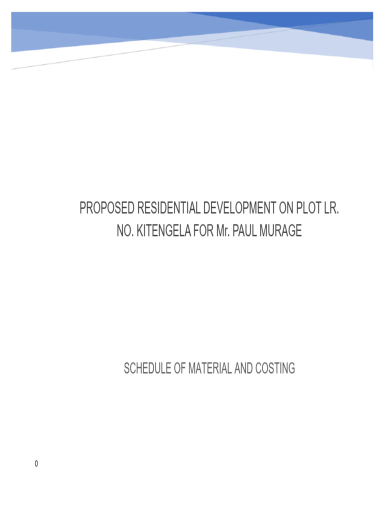 Murage Material List (With External Works) (Rev 1) | PDF | Building ...