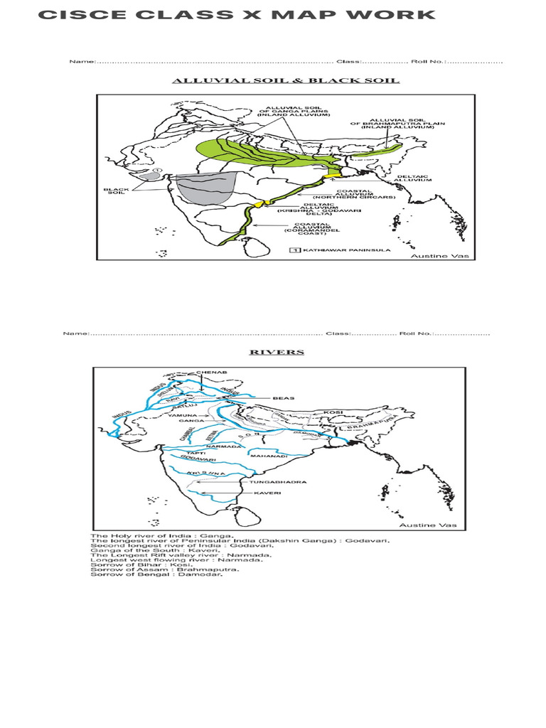 Cisce Class X Map Work | PDF