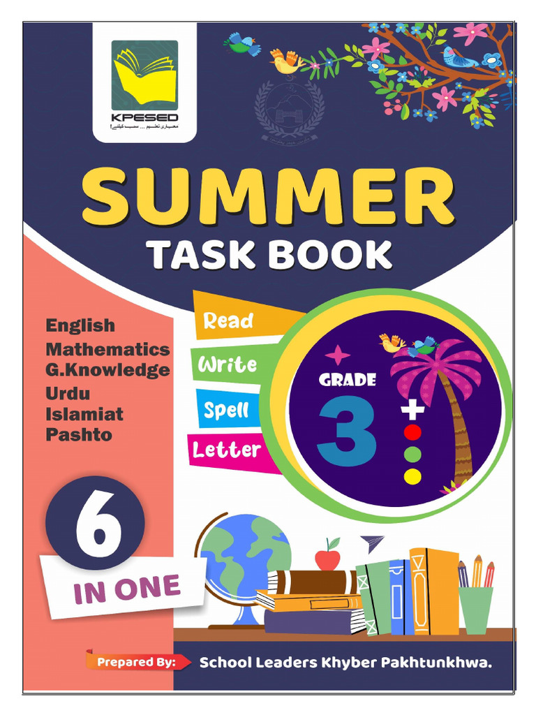 Class 3rd Summer Vacation Work KPK Textbook 2025-26 | PDF | Linguistics