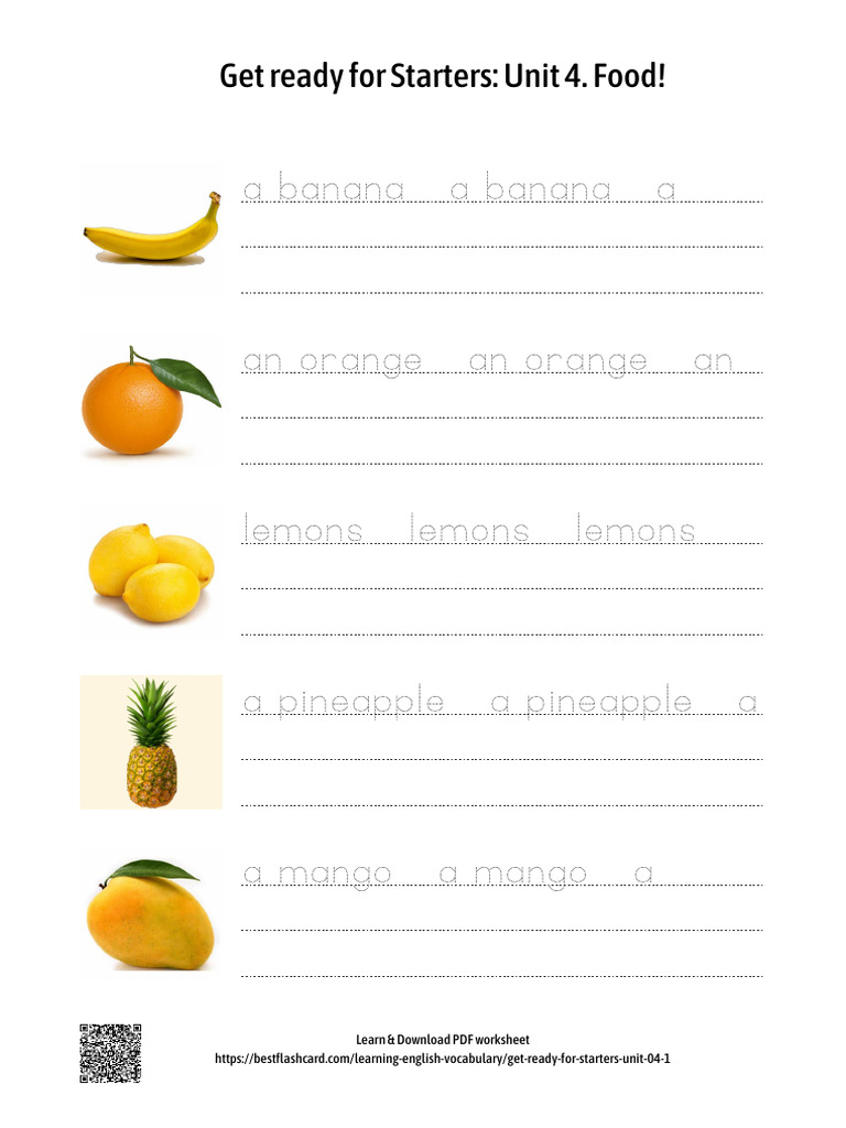 Four-Syllable Foods Overview | PDF