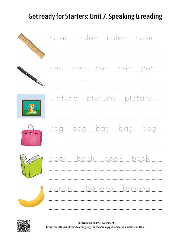 Unit 7 School Things | PDF