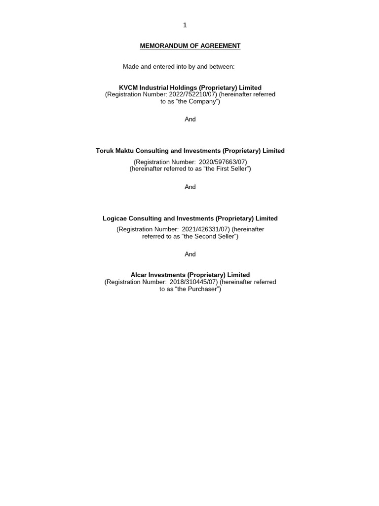 Sale of Share Agreement | PDF | Breach Of Contract | Mediation