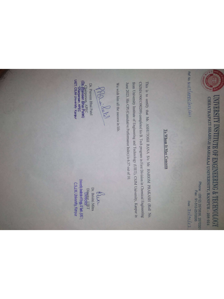 Provisional Certificate | PDF