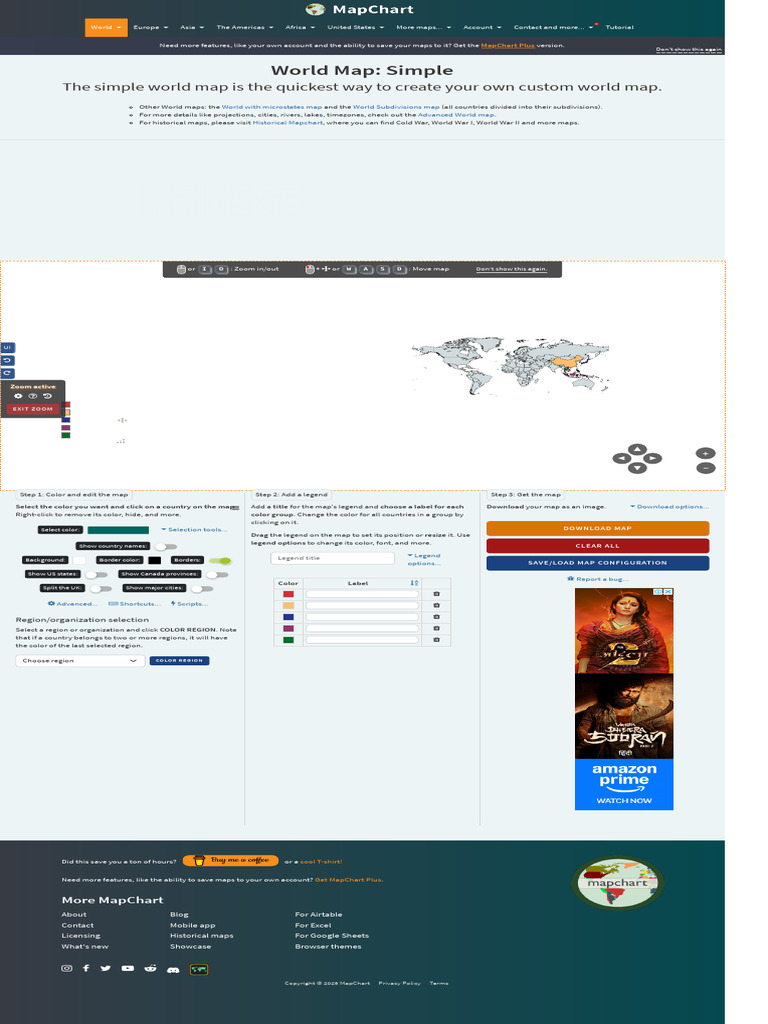 World Map - Simple MapChart | PDF | Software | Computing