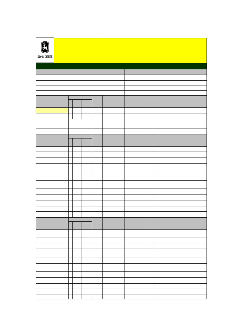 John Deere Row Crop Tractor Inspection 8030 Series | PDF | Leak | Tractor