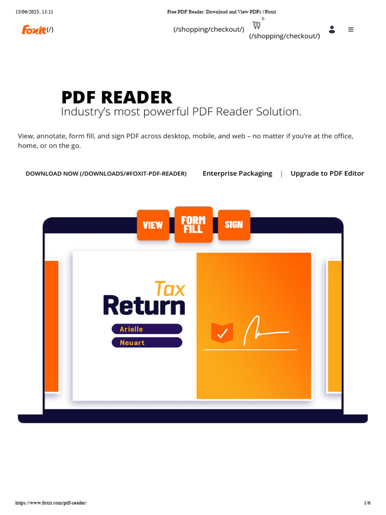 Free PDF Reader_ Download and View PDFs _ Foxit | PDF | Software ...