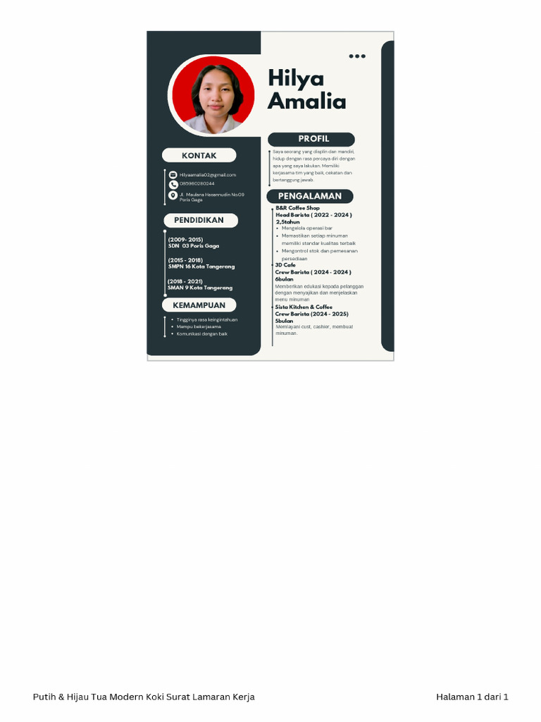 New CV Hilya | PDF