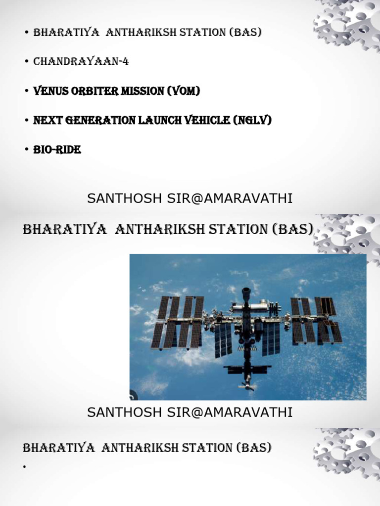 Bharatiya Anthariksh Station (BAS) Watermark 43550771 2024 12-07-17 05 | PDF | Outer Space | Flight