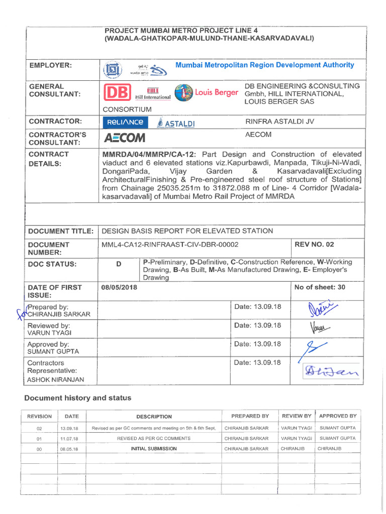 Design Basis Report - Elevated | PDF