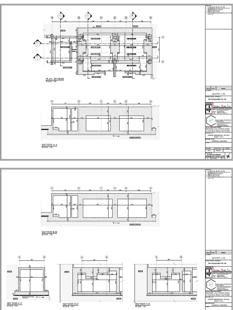 Combine Bunker Drawings | PDF