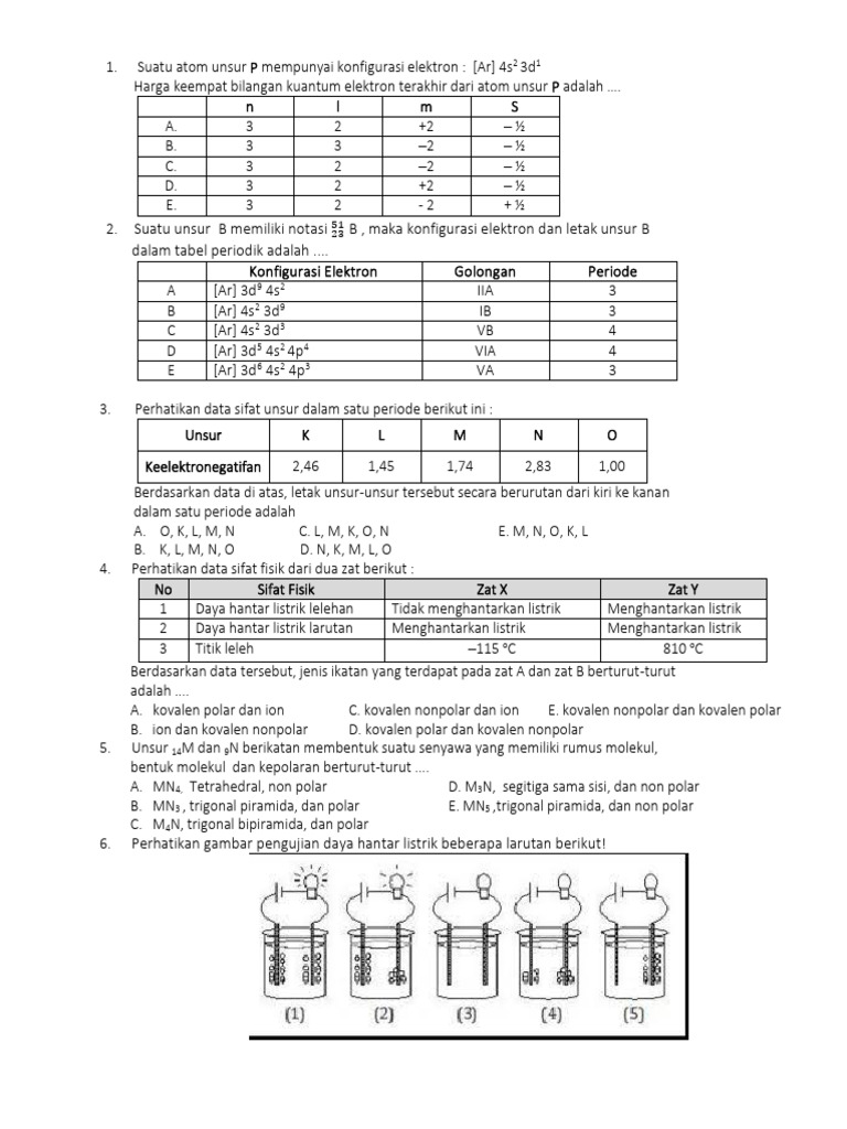 Latihan Soal Kelas Xii_revisi | PDF