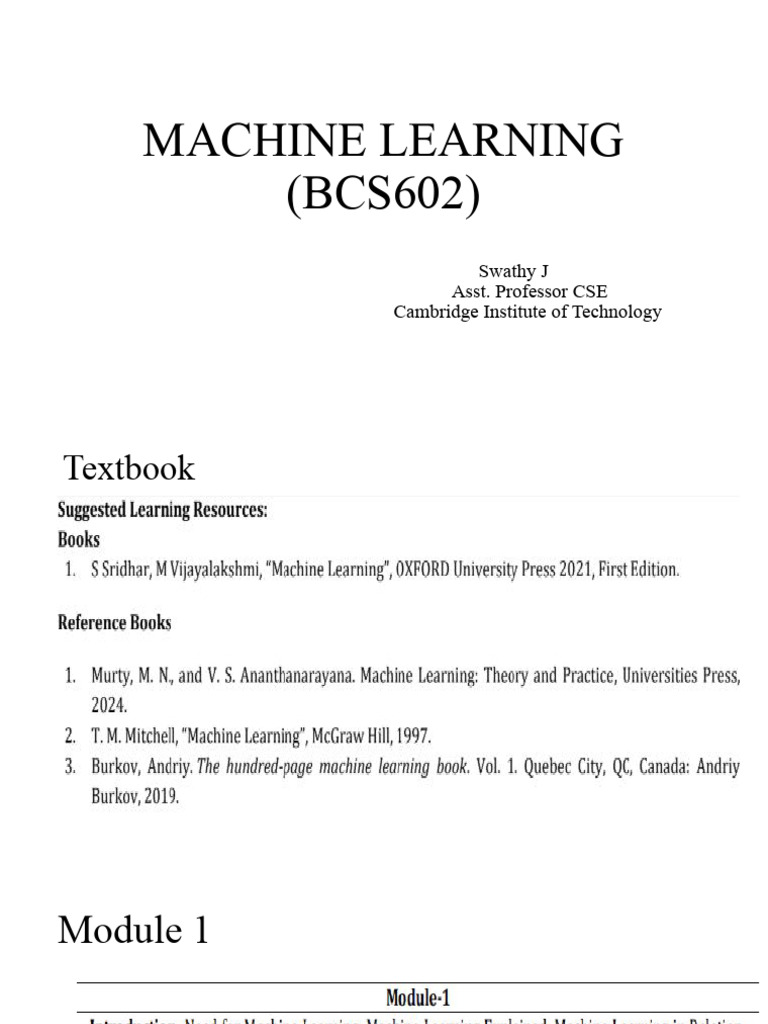 Machine Learning_Module 1.Pptx | PDF | Machine Learning | Quartile