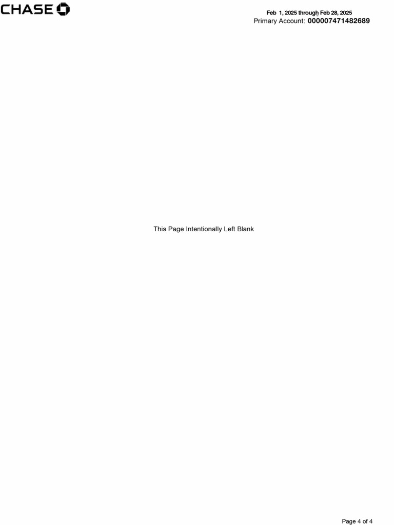 Chase Statement Page 4 | PDF