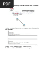 14.3.11 Packet Tracer - Implement Port Security | PDF | Network Interface Controller | Network ...