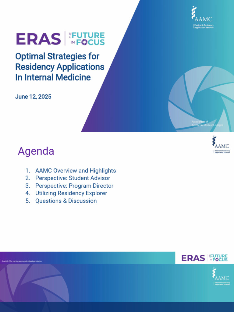 Internal Med AAMC ERAS Specialty Webinar 6.12.2025 | PDF | Residency ...