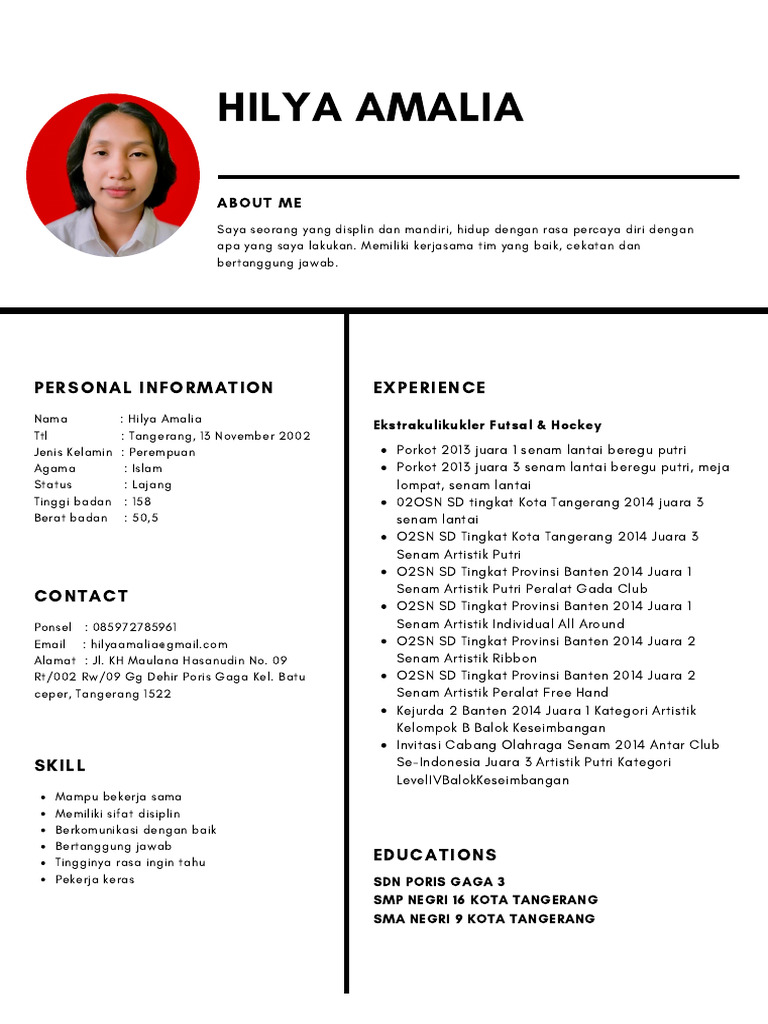 CV Hilya | PDF