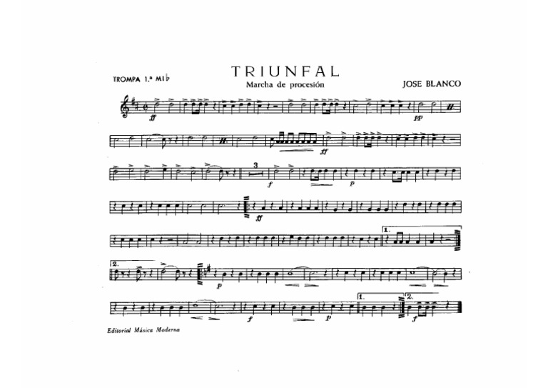 Triunfal Trompa 1 Mib | PDF