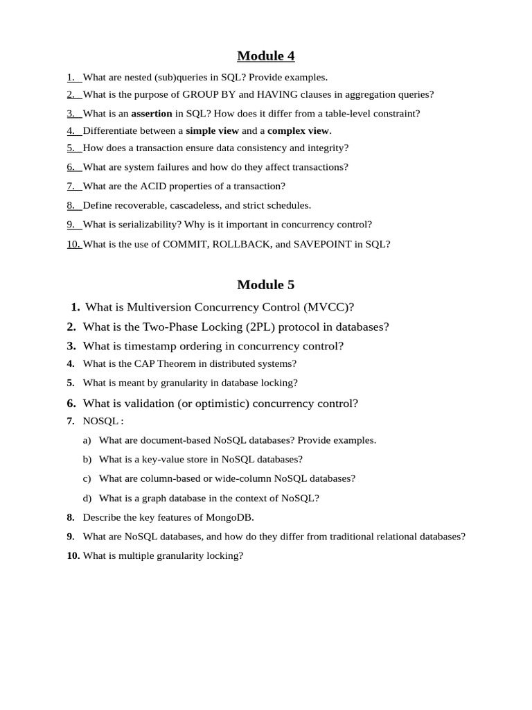 Dbms Important Question | PDF